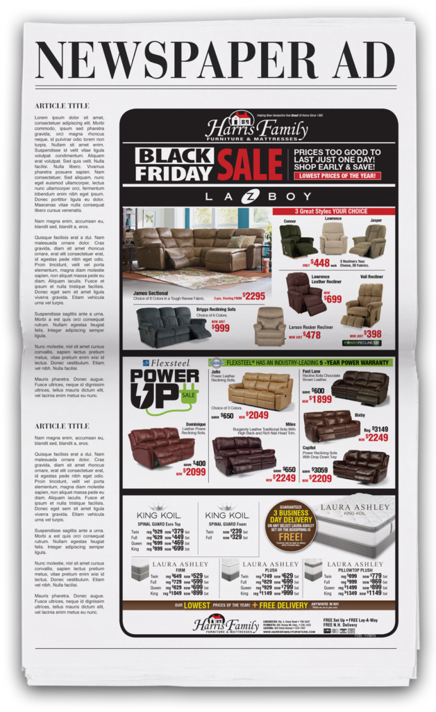 Newspaper and Magazine Ads - PMartin Design LLC